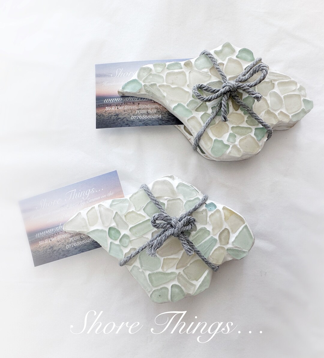 Sea Glass Isle of Wight Coasters, Nautical Decor, Cup Mats, Placemats ...