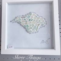 Sea Glass Photo Frame, Nautical Decor, 8x10 Natural Picture Frame ...