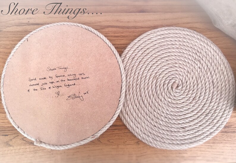 Rope Place Mats Nautical Decor Plate Mat Placemat Beach | Etsy