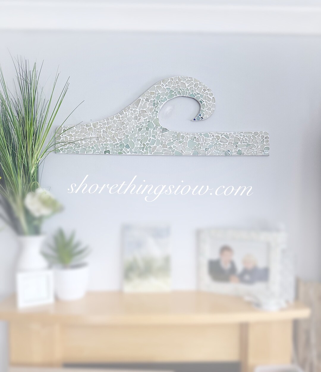 Sea Glass Wave Wall Art, Coastal, Beach Home, Surf Art, Ocean Decor - Etsy