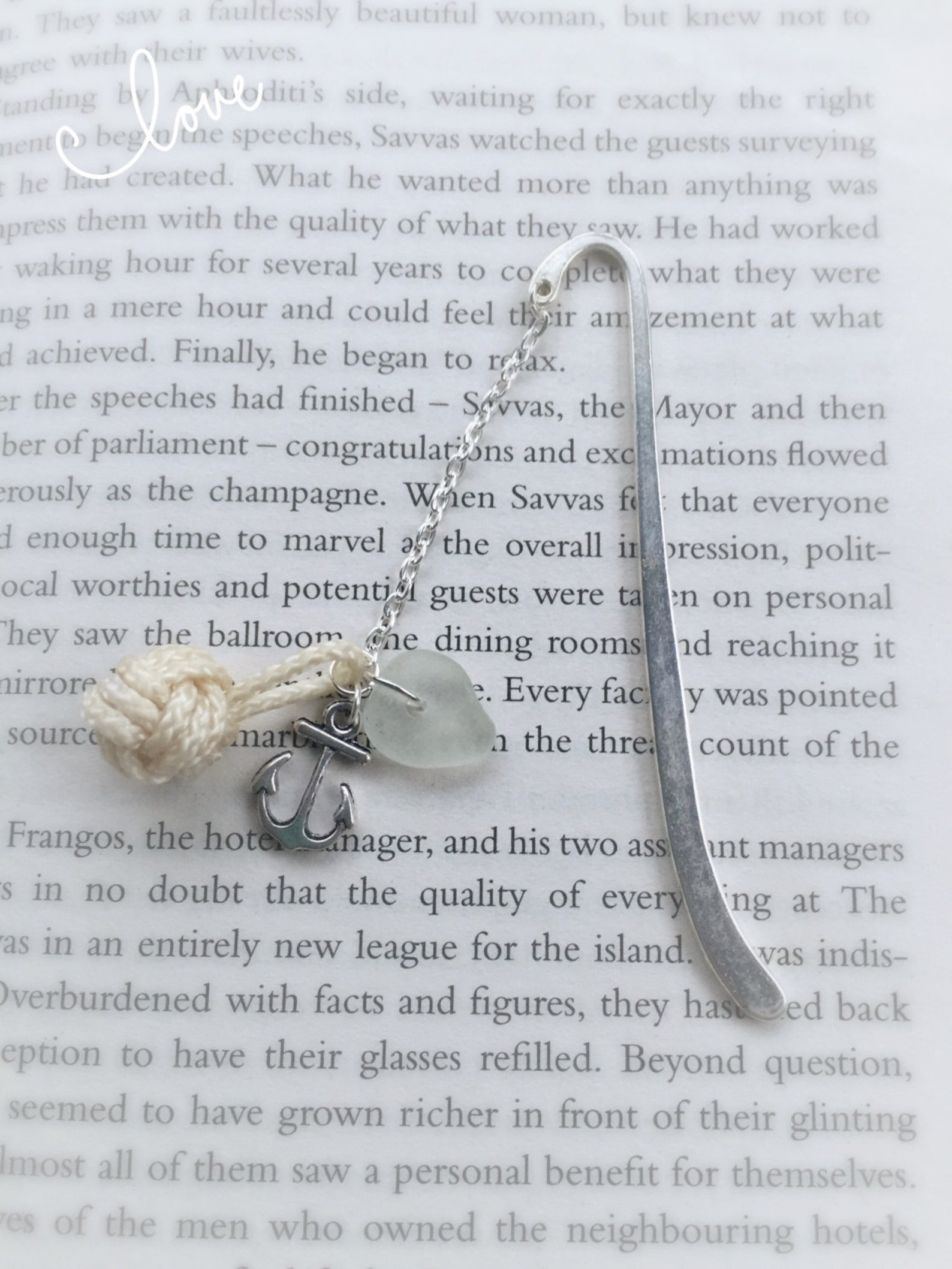 Sea Glass Bookmark Nautical Gift Metal Bookmark Isle of - Etsy UK