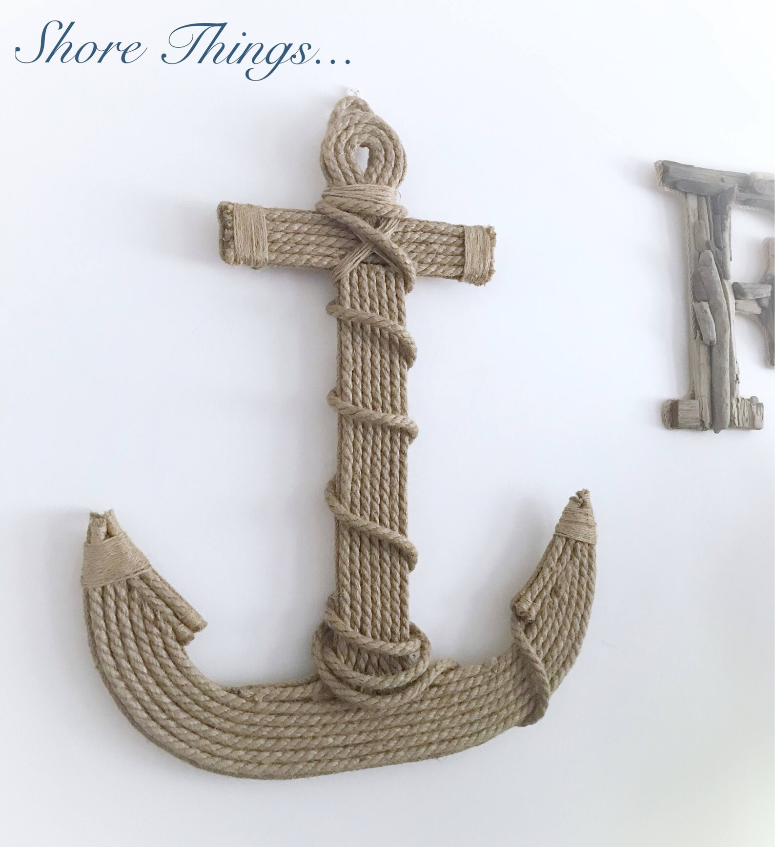 Rope Anchor Wall Art Nautical Decor Beach Home 2ft Large - Etsy