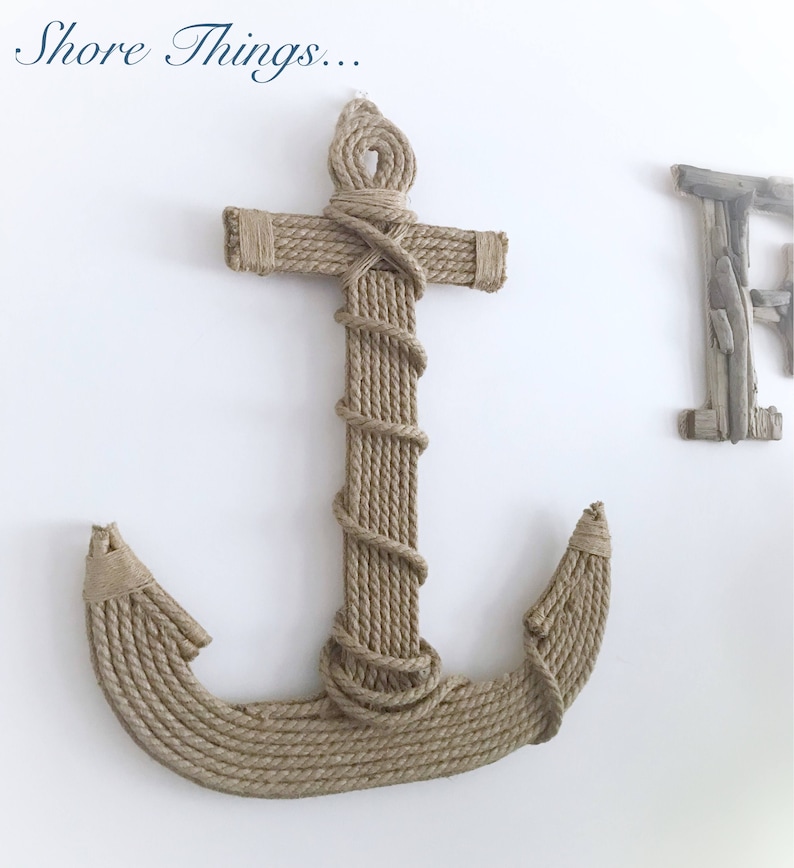 Rope Anchor Wall Art Nautical Decor Beach Home 2ft Large | Etsy