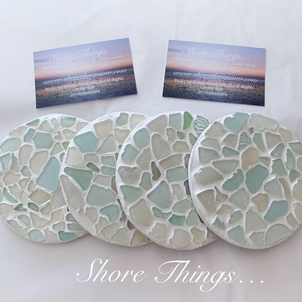Sea Glass Coasters - Etsy