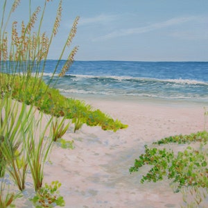 Way To The Beach Original Oil painting 36 X 48 inches | Etsy