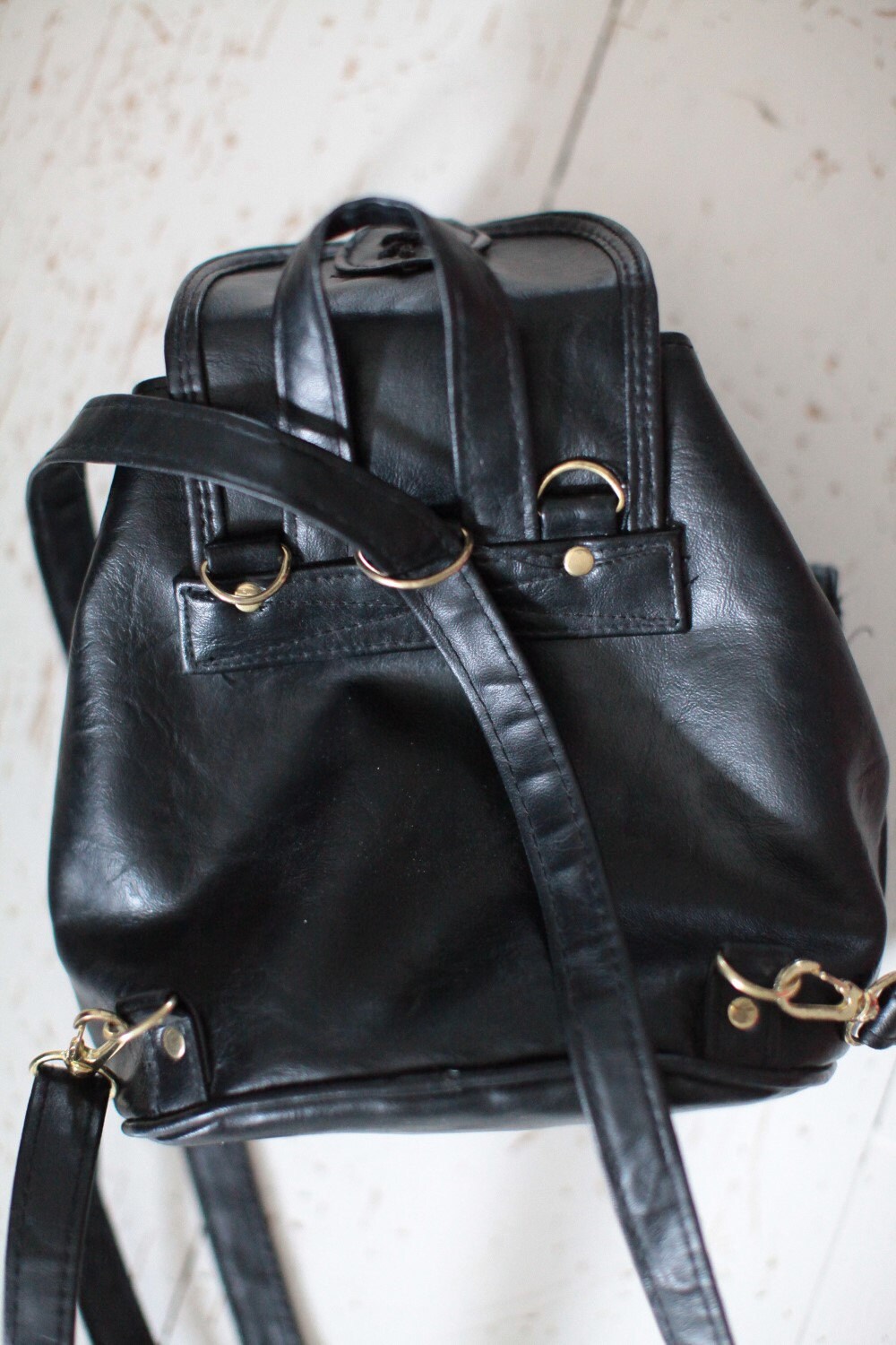 Black Small 90s Rucksack Mini Rucksack 90s Backpack Grunge Backpack ...