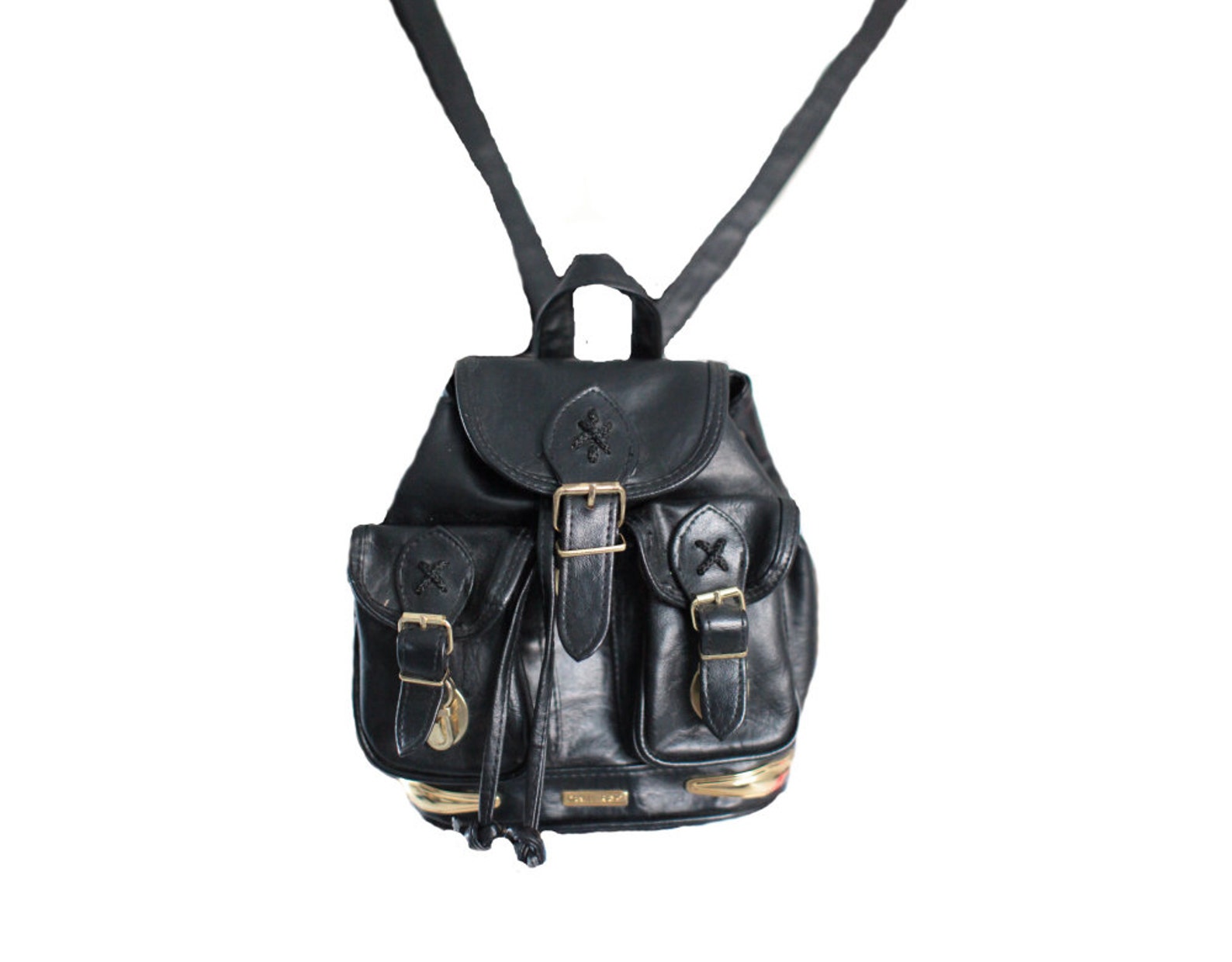 Black Small 90s Rucksack Mini Rucksack 90s Backpack Grunge Backpack ...