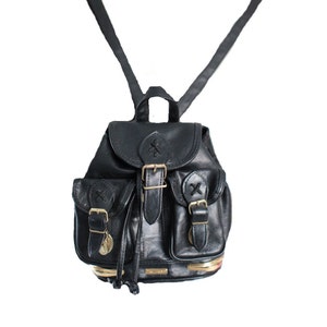 Black Small 90s Rucksack Mini Rucksack 90s Backpack Grunge Backpack ...