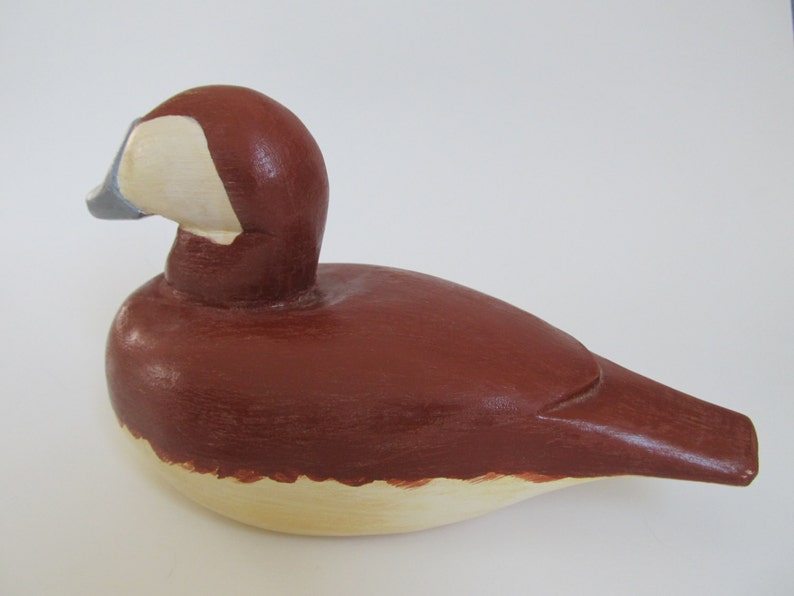 Duck Decoy Hand Carved Duck Decoy Wood Duck Desk Decor Office Decor ...