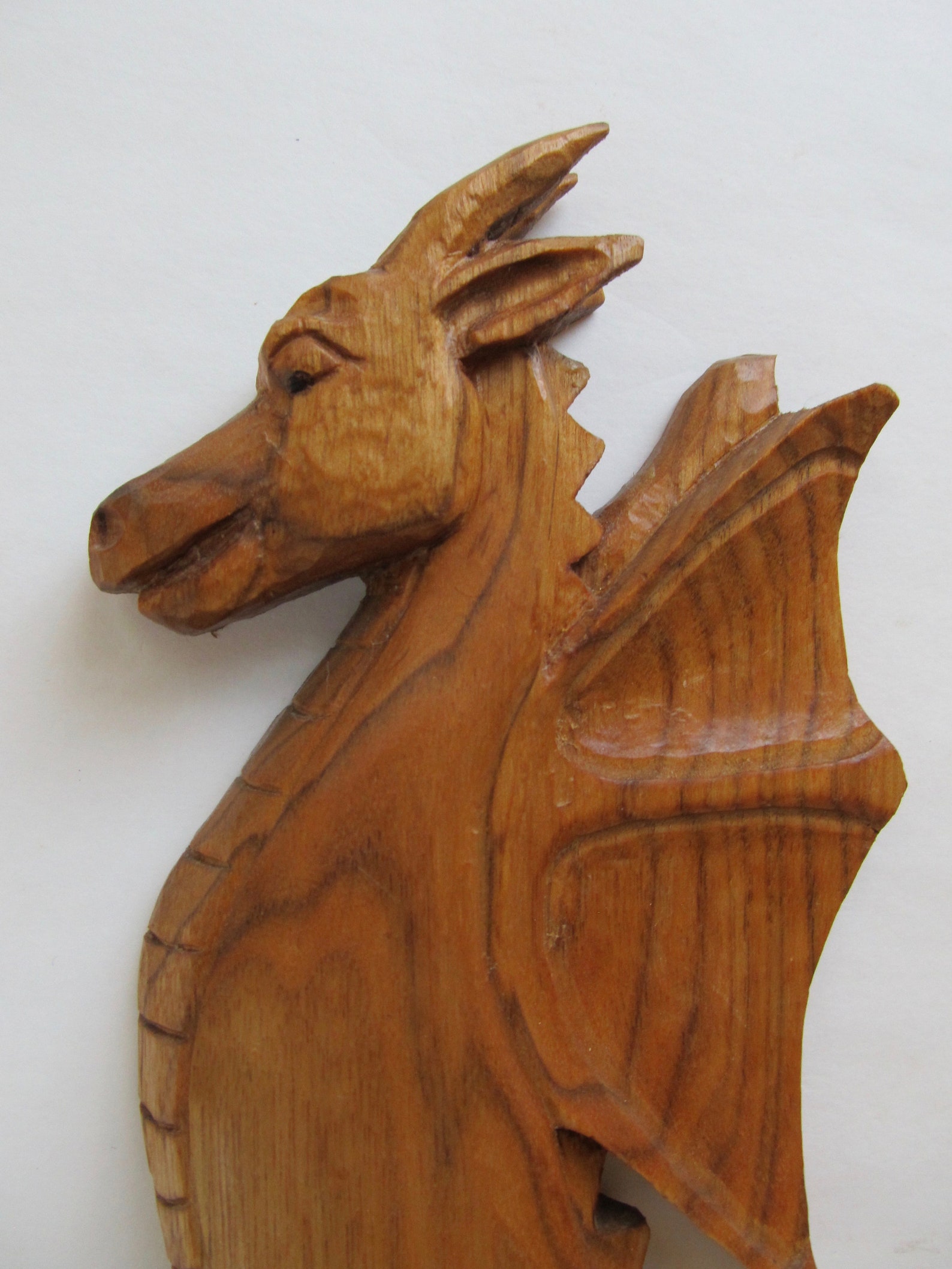 Celtic Dragon Hand Carved Wood Dragon Wall Dragon Wall Plaque Wall ...