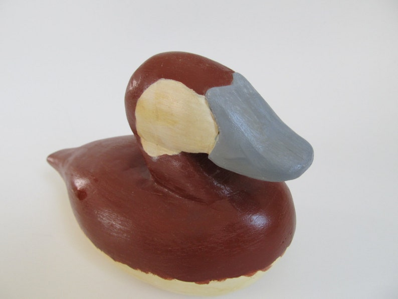 Duck Decoy Hand Carved Duck Decoy Wood Duck Desk Decor Office Decor ...