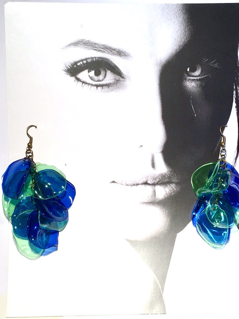 Recycled Plastic Bottles Earrings - Etsy
