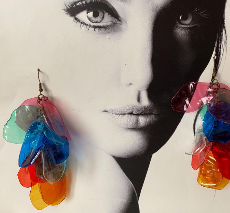 Recycled Plastic Bottles Earrings - Etsy
