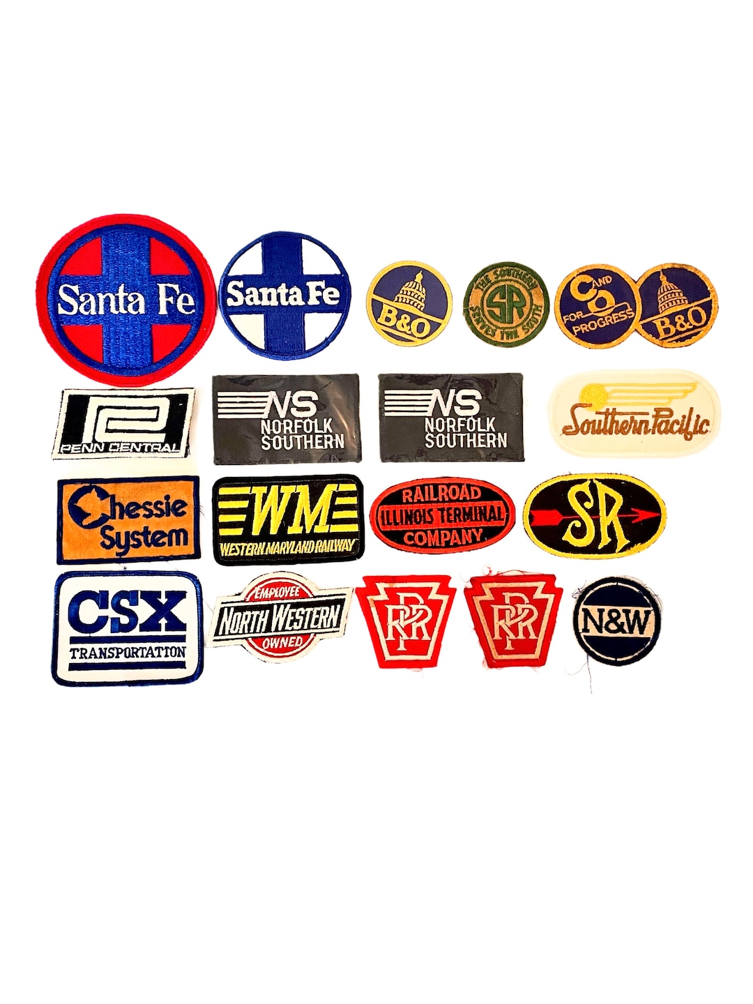 Lot of 18 Vintage Railroad Patches - Etsy
