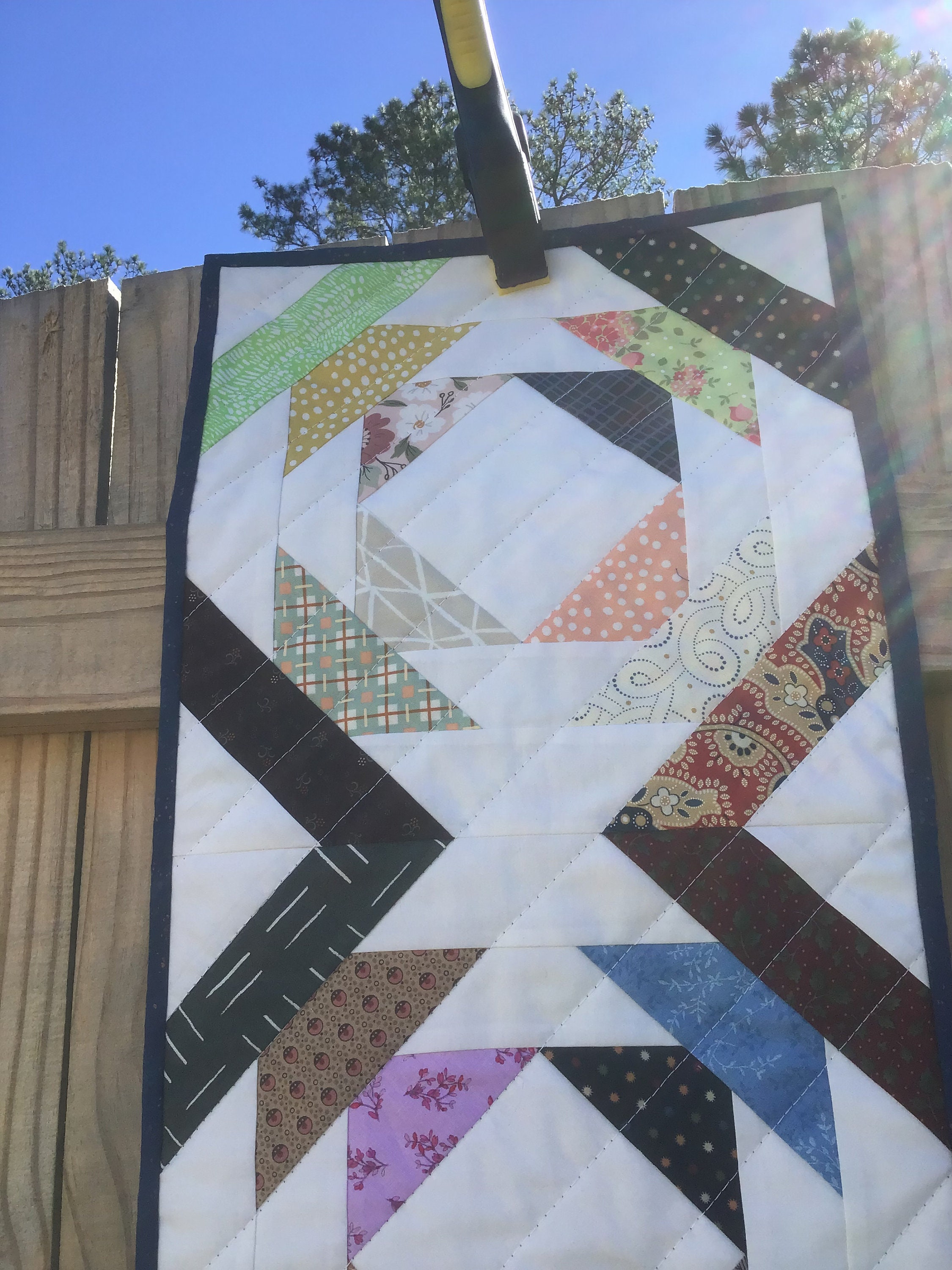 Paper Pieced Table Runner Foundation Paper Piecing Pineapple - Etsy