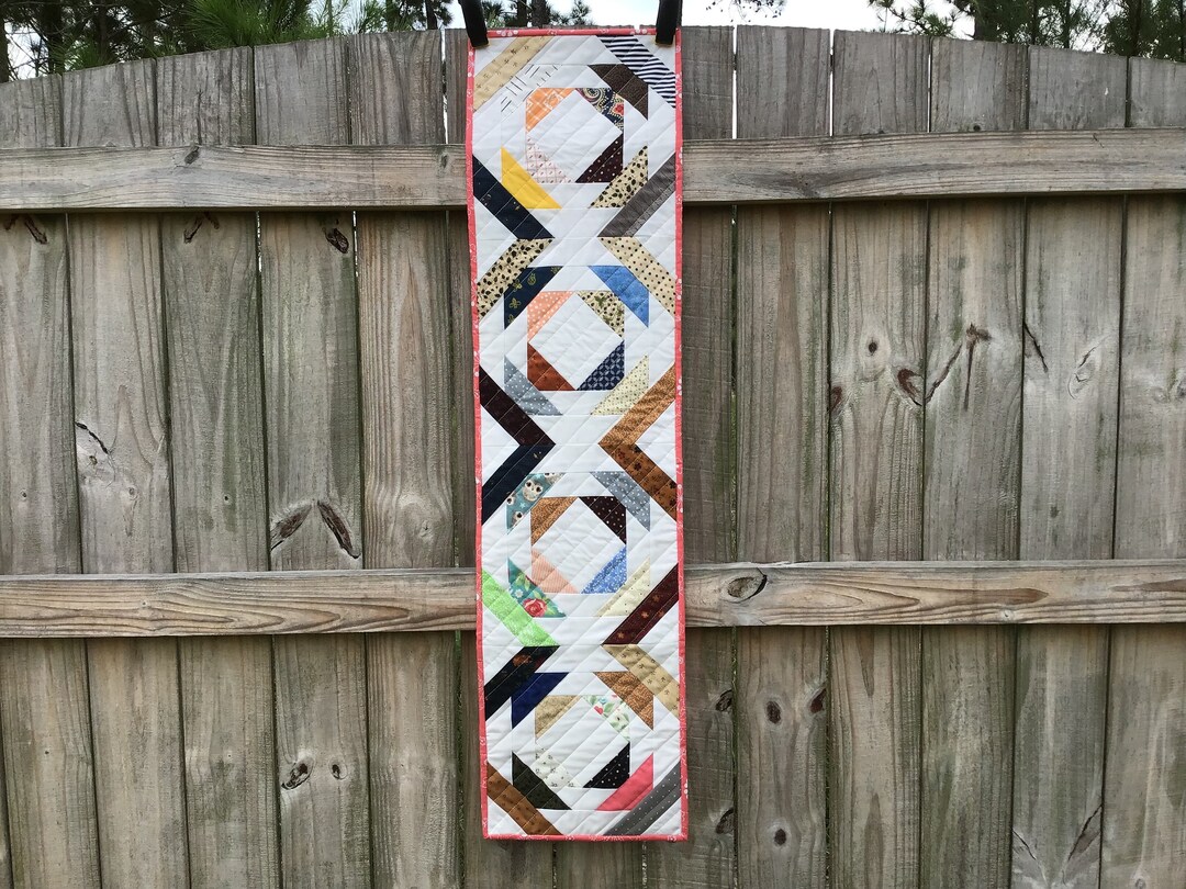 Paper Pieced Table Runner, Foundation Paper Piecing Pineapple Pattern ...