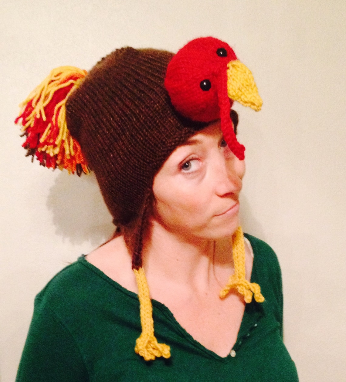 Tom Turkey Earflap Hat - Funny Thanksgiving or Fall Themed Hat ...