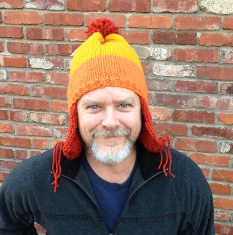 A Hat for Jayne - A Cunning Tri-color Earflap Hat - Knitting Pattern ...