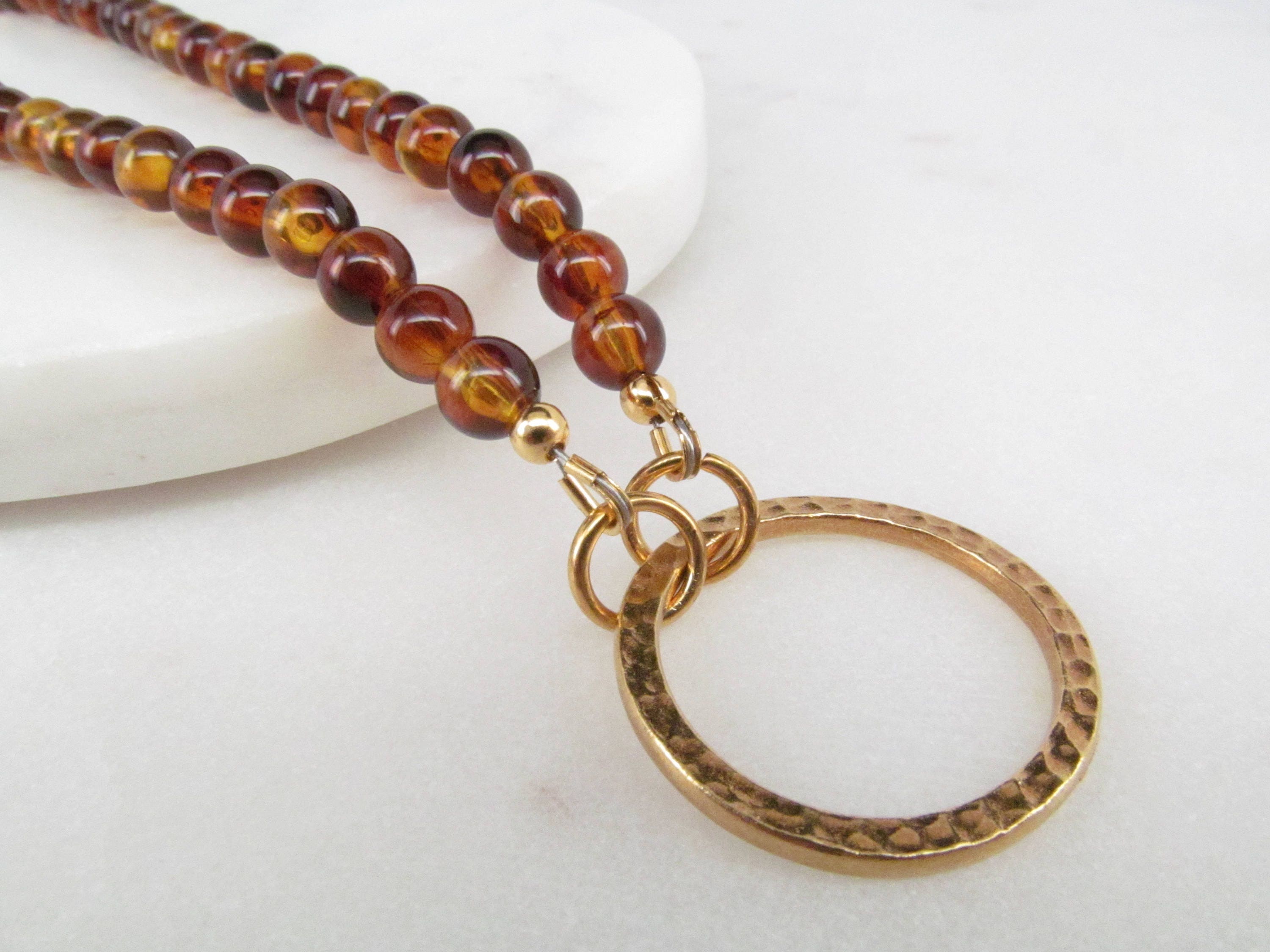 Tortoise Shell Glasses Holder eyeglass chain reading glasses | Etsy