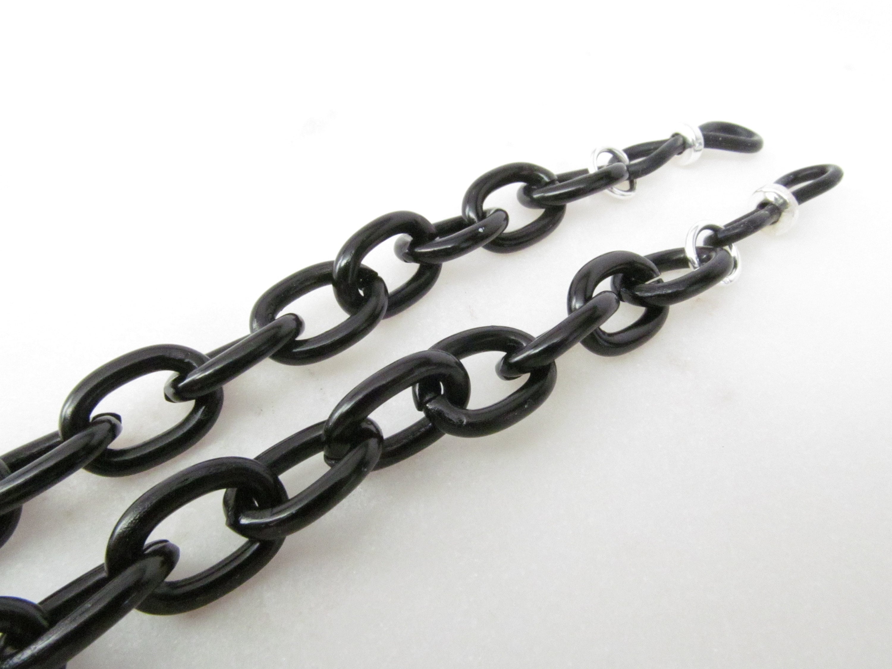 Chunky Black Glasses Chain Eyeglass Chain Reading Glasses - Etsy Canada
