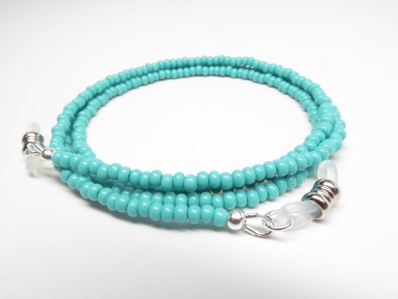 Delicate Turquoise Beaded Glasses Chain Reading Glasses Cord - Etsy