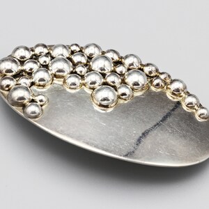 Extra Large 30 Grams Taxco Mexico Earrings, Signed Carsi TC 57, 925 Sterling Bubble Design, Bold ...