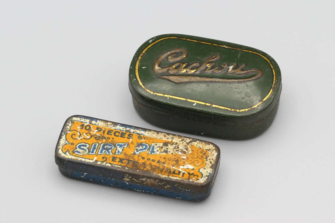 Antique 1930s Rare Miniature Boxes French Cachou Candy Tin - Etsy