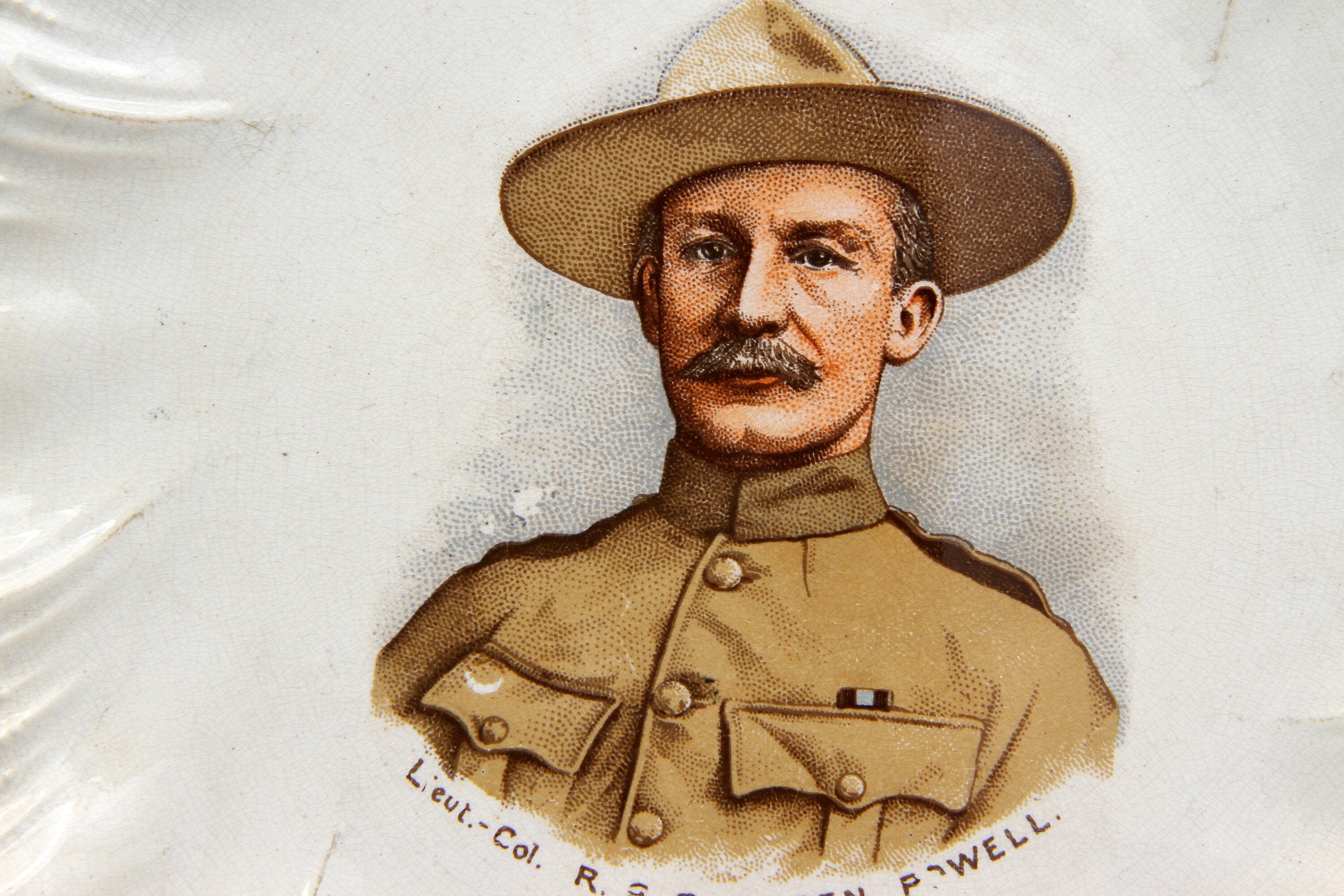Antique Victorian Period Wall Plate, Robert S Baden Powell, Old 1890s ...