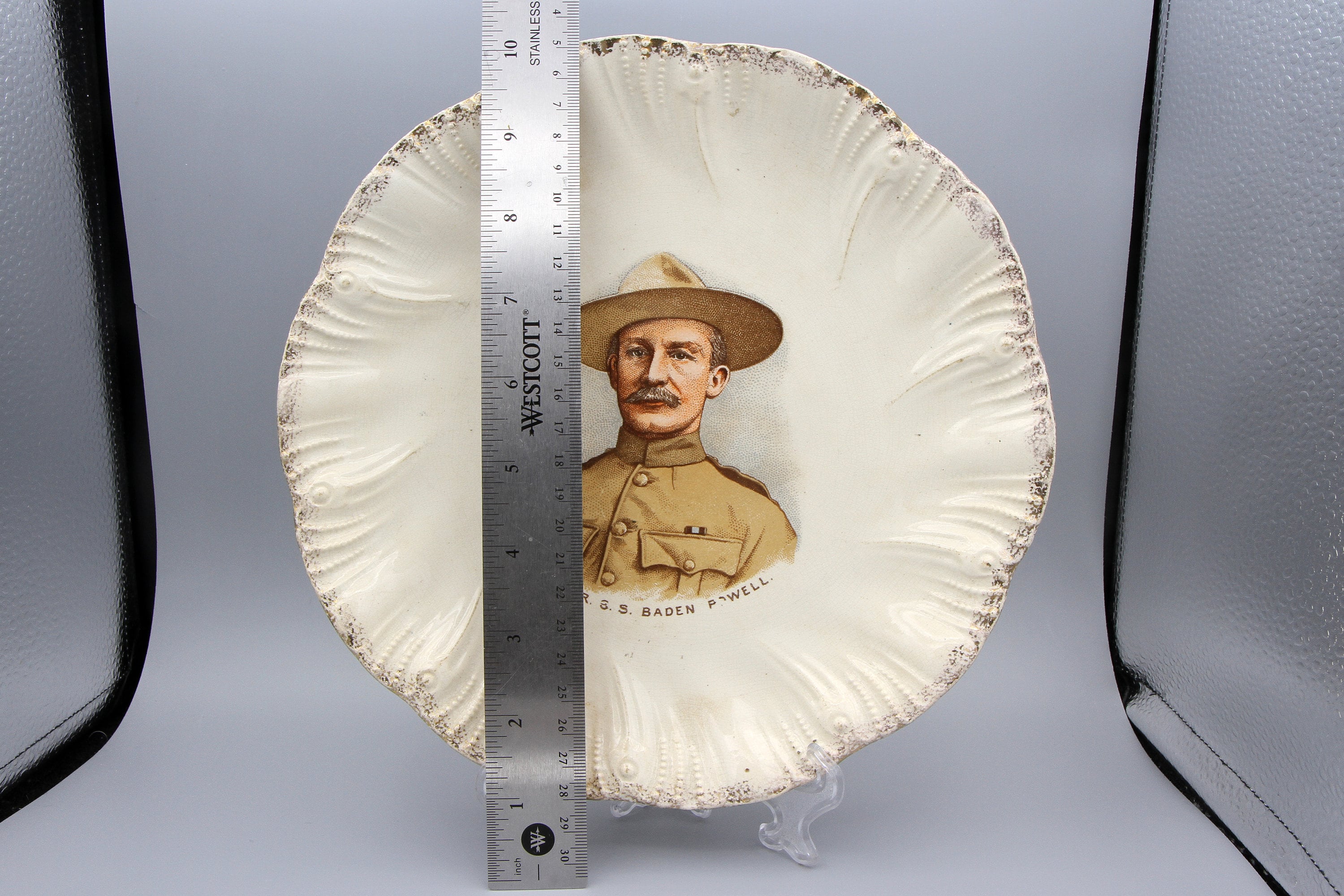 Antique Victorian Period Wall Plate, Robert S Baden Powell, Old 1890s ...