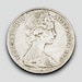 10 Cents Australia Coin 1975, Elizabeth II Portrait, Great Britain ...