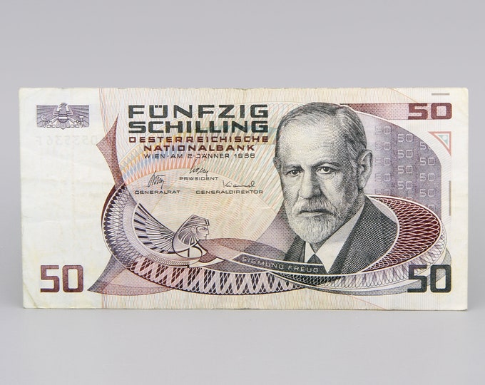 50 Austrian Schilling Banknote 1986, Fifty Funfzig Schilling Paper ...