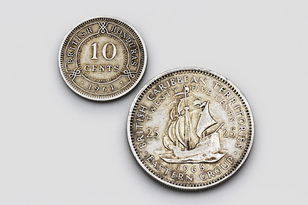 Pair of Old Coins, 10 Cents British Honduras Coin 1961, British ...