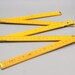 Carpenter Wood Folding Ruler, Portable Yellow Wooden Folding Ruler 1M ...