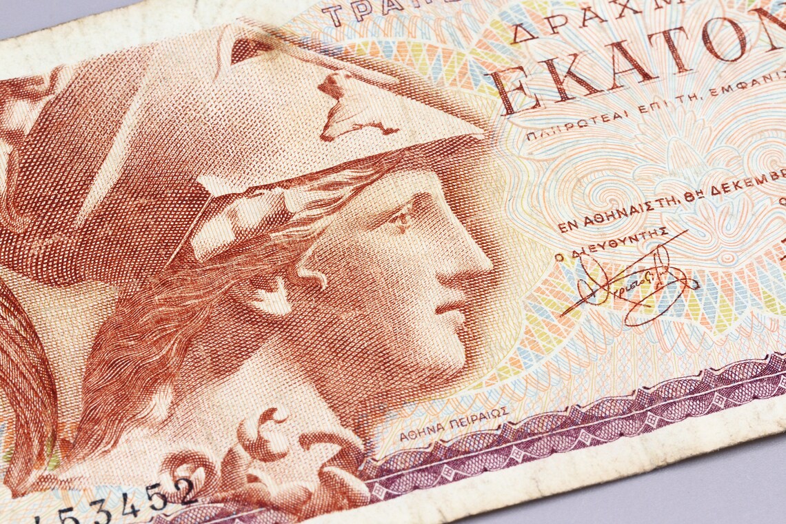 Greek Paper Currency Banknote 1978 Vintage 100 Apxmai Ekaton | Etsy