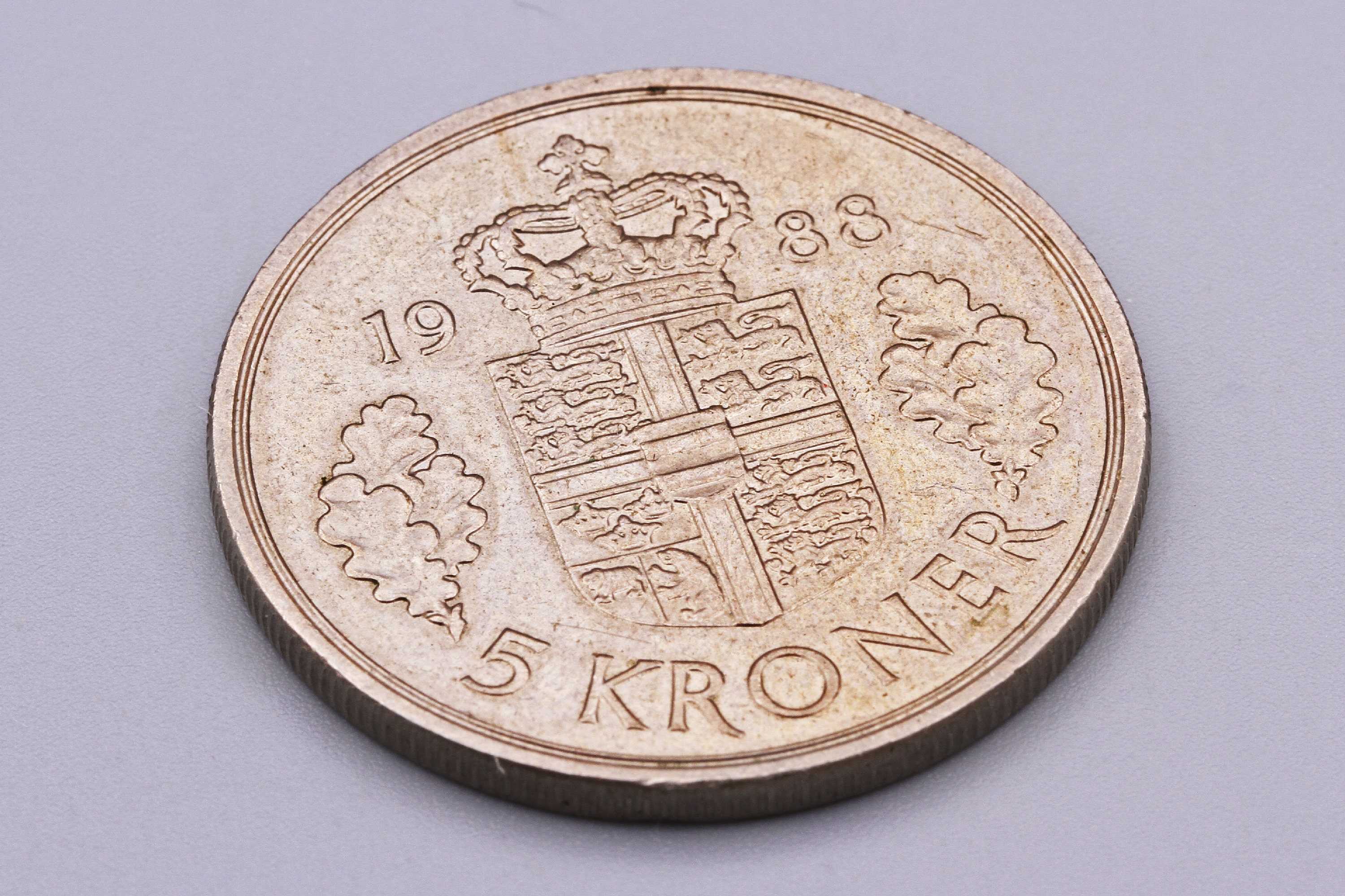 5 Kroner Coin Denmark 1988 Queen Margrethe II Royal Denmark | Etsy