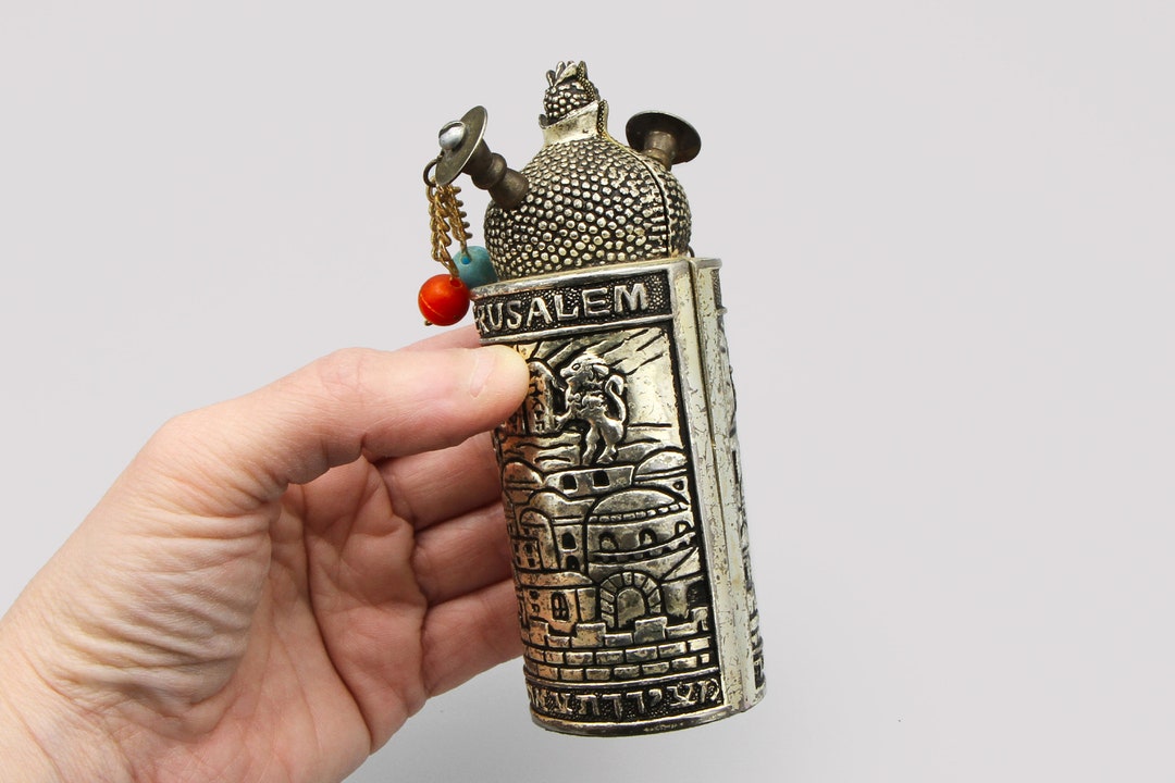 Vintage Jewish Torah Scroll With Brass Case, Israel Megillah Prayer ...