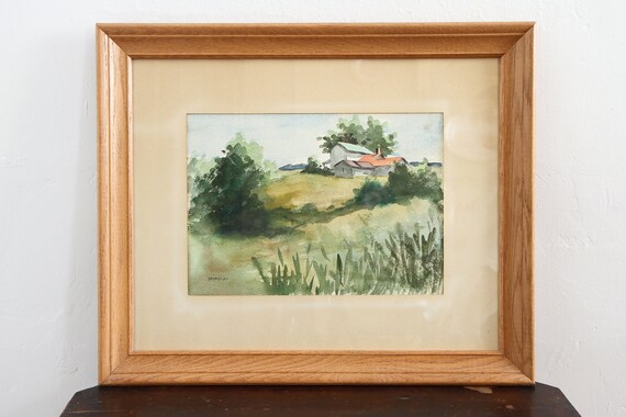 Original Signed Helen Magner Watercolor Painting On Paper | Etsy