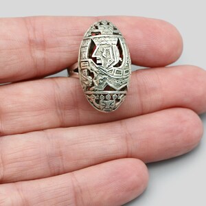 RARE Vintage Peruvian Sterling Ring Size 5, Marked Arte Orfebre SA IND ...