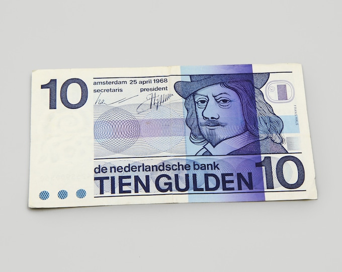 Netherlands 10 Gulden Banknote 1968, 10 Dutch Guilders, Dutch Painter ...