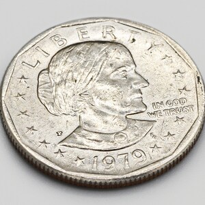 1979 P Susan B Anthony Liberty 1 Dollar Coin, FG Frank Gasparro, One ...