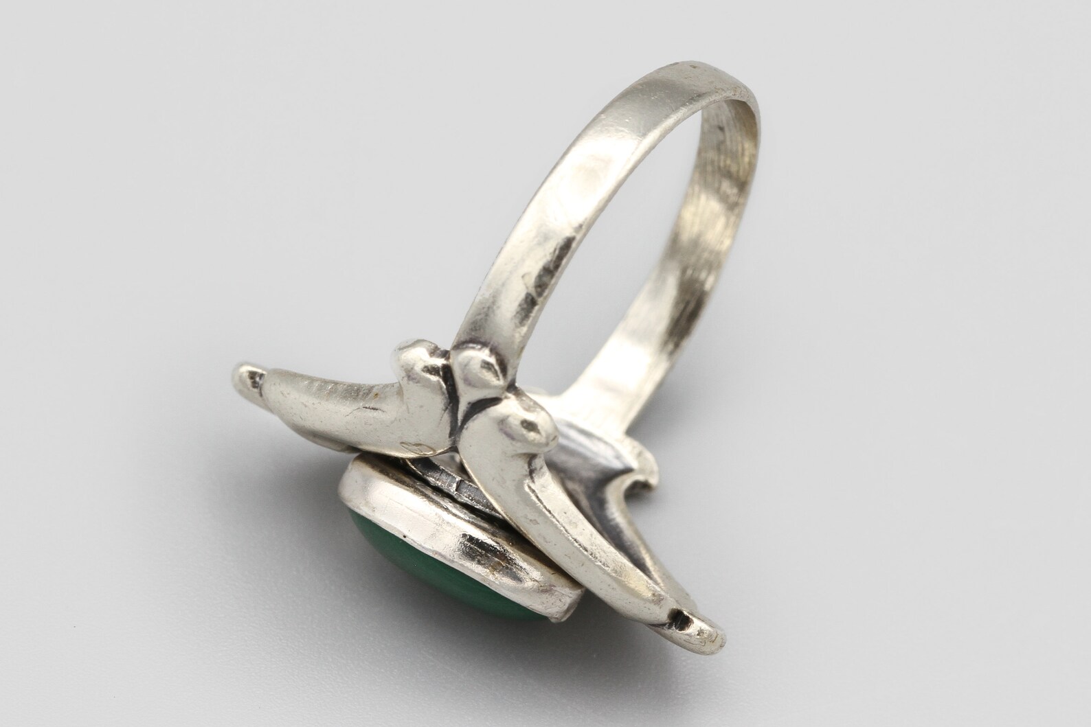 Bell Trading Post Malachite Ring Size 7.75 925 Sterling - Etsy