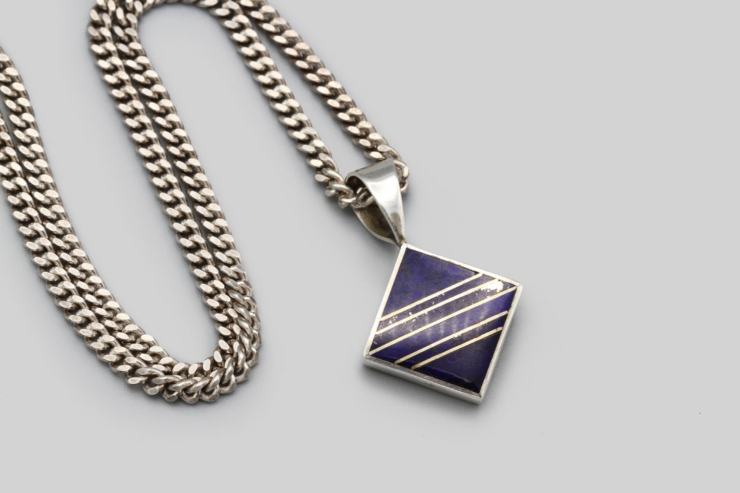 Navajo Ray Tracey Knifewing Jewelry, 925 Sterling Silver and Lapis ...