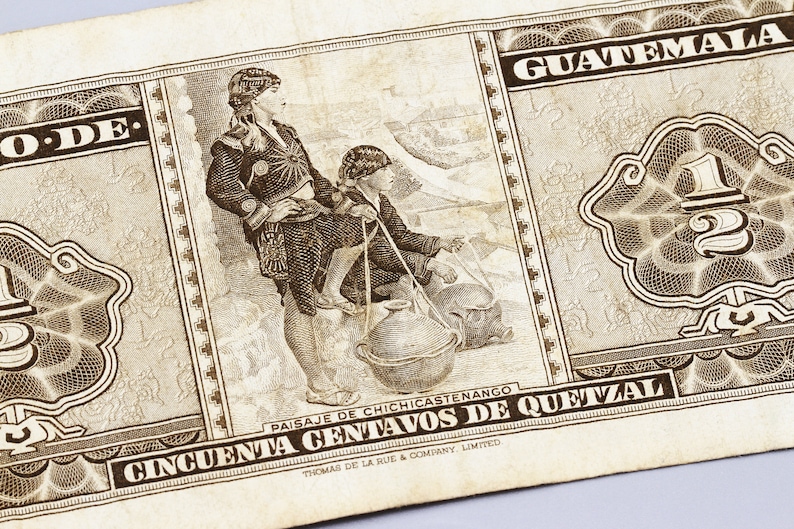 RARE Guatemala 1/2 Quetzal 1969 Cincuenta Centavos De Quetzal - Etsy