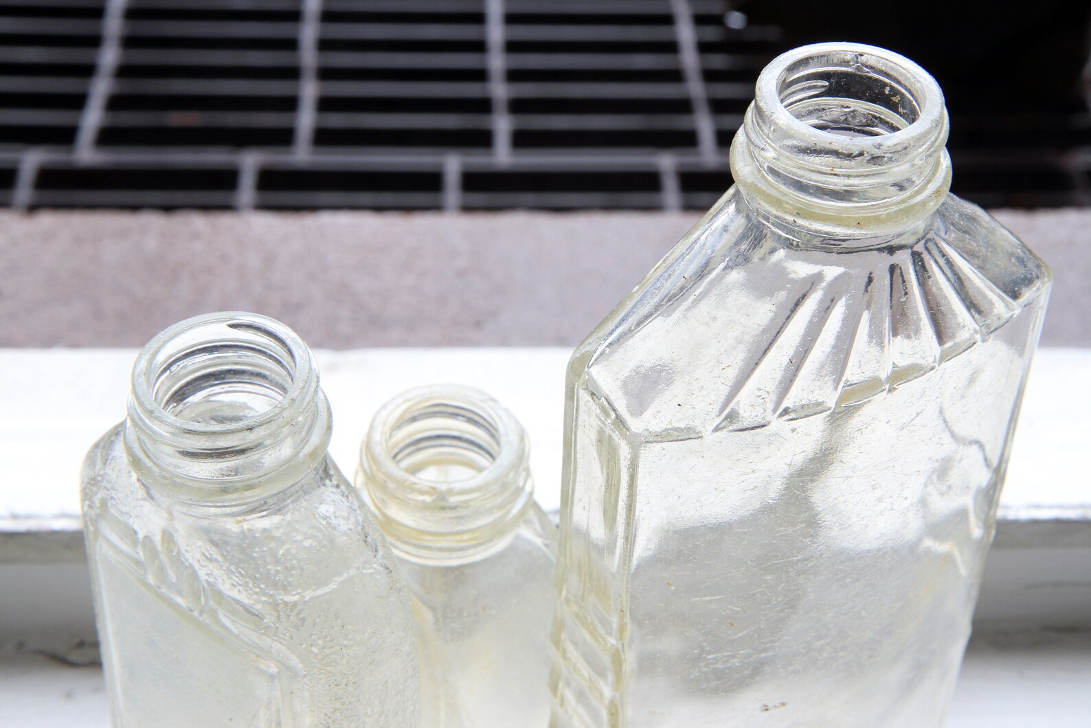 Lot of 3 Antique Clear Glass Bottles, Found in New York USA, Dunhill ...