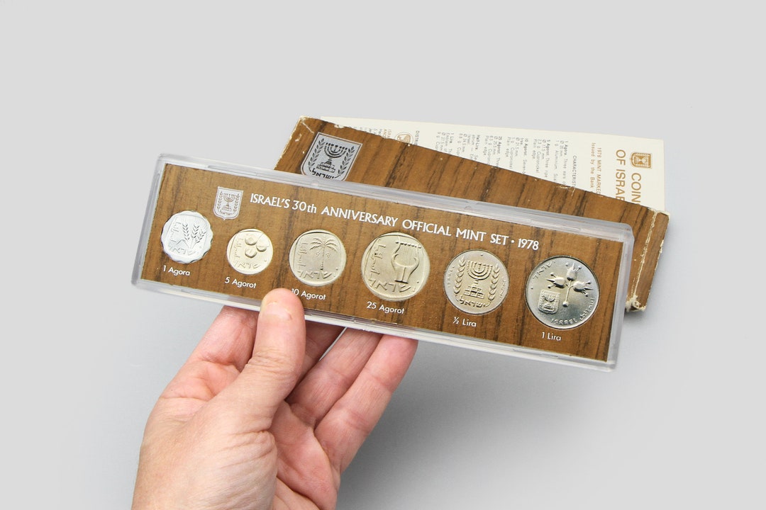 6 Old Shekel Coins Set Israel 30th Anniversary Official Mint - Etsy Israel