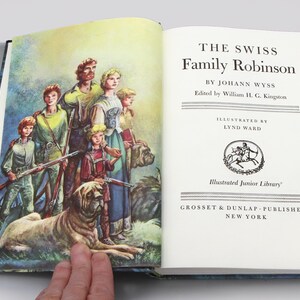 The Swiss Family Robinson, Hardcover Illustrated Book by Johann Wyss ...