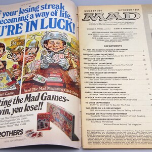 MAD Magazine No 226, Superman Cover 1981, Mad Comics Book With ...