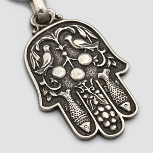 Pair of Metal Hamsa Keychains, Metal Fatima Hand Keyrings, Jewish ...