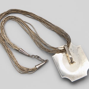 RARE Mathews Native American Style Necklace on 10 Strands Liquid Silver ...