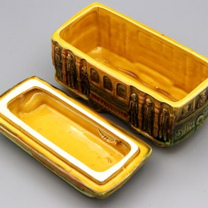 Glazed Ceramic Trolley Car Candy Bowl With Lid San Francisco - Etsy